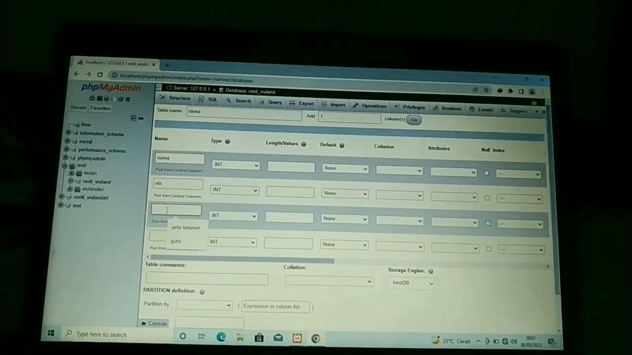 LANGKAH -LANGKAH MEMBUAT DATABASE MYSQL MENGGUNAKAN APLIKASI XAMPP - YouTube