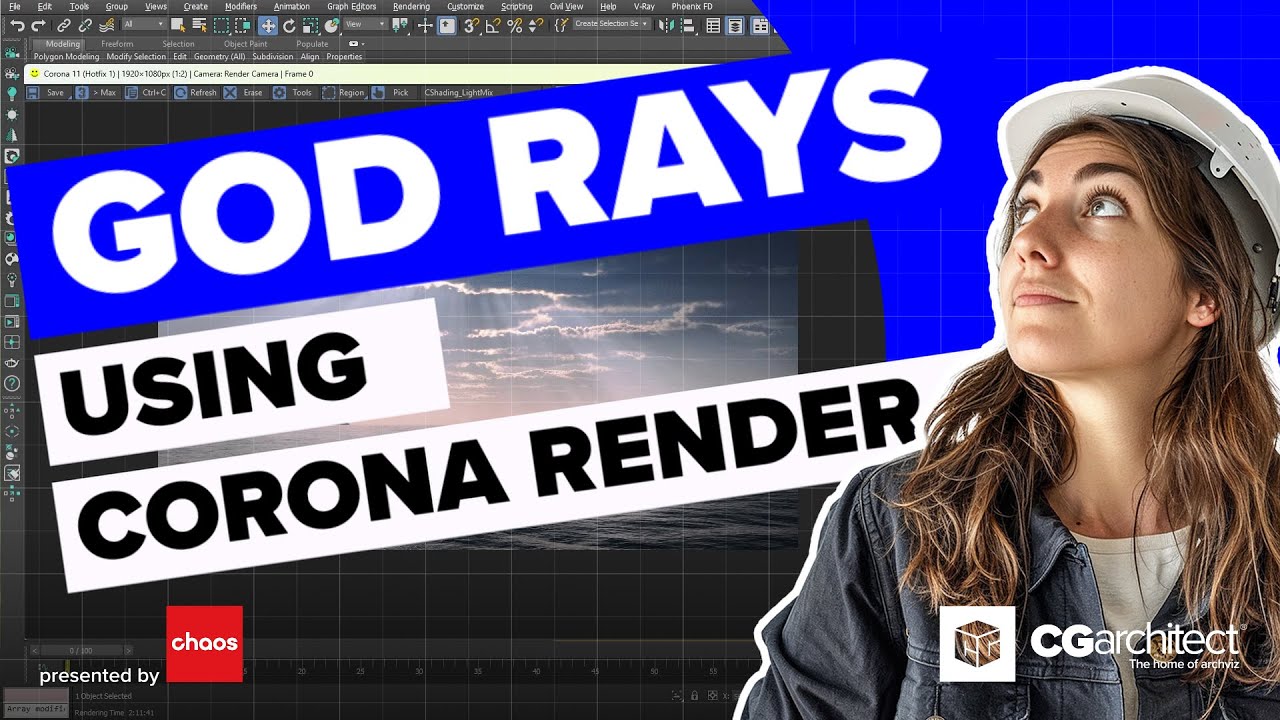 Exclusive Tutorial: Create God Rays with Chaos Corona Render - YouTube
