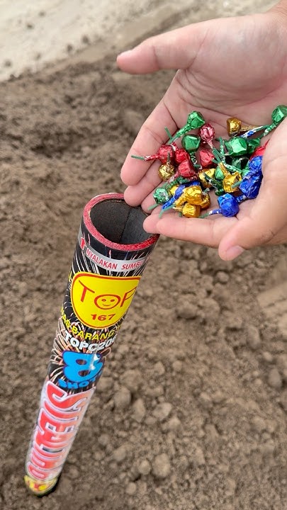 EXPERIMENT NYUMET MERCON TELUR DINO DIDALAM ROMAN CANDLE 1.9 TERBESAR!!! #mercon #petasan # ...