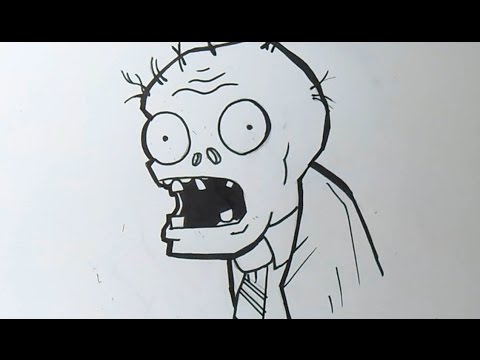 cómo dibujar un zombie Graffiti (plants vs zombies) by Dw - YouTube