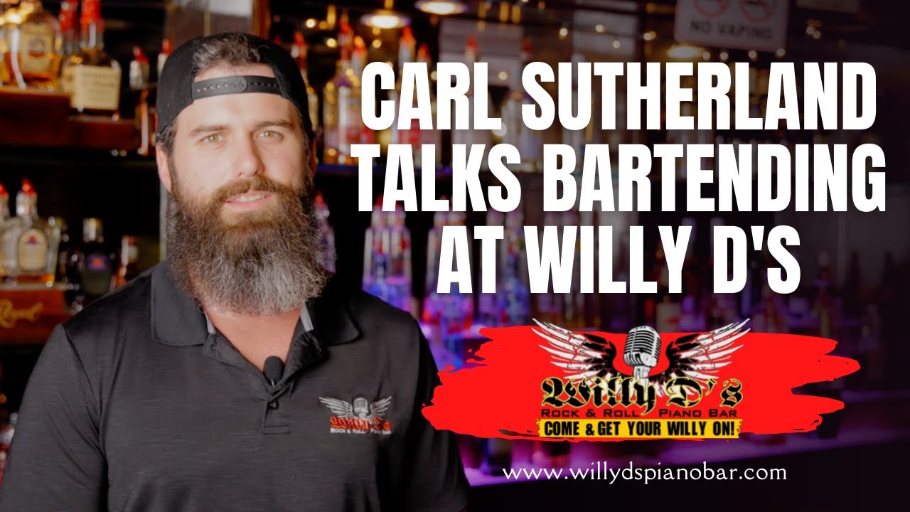 Carl Sutherland Talks Bartending at Willy D's - YouTube