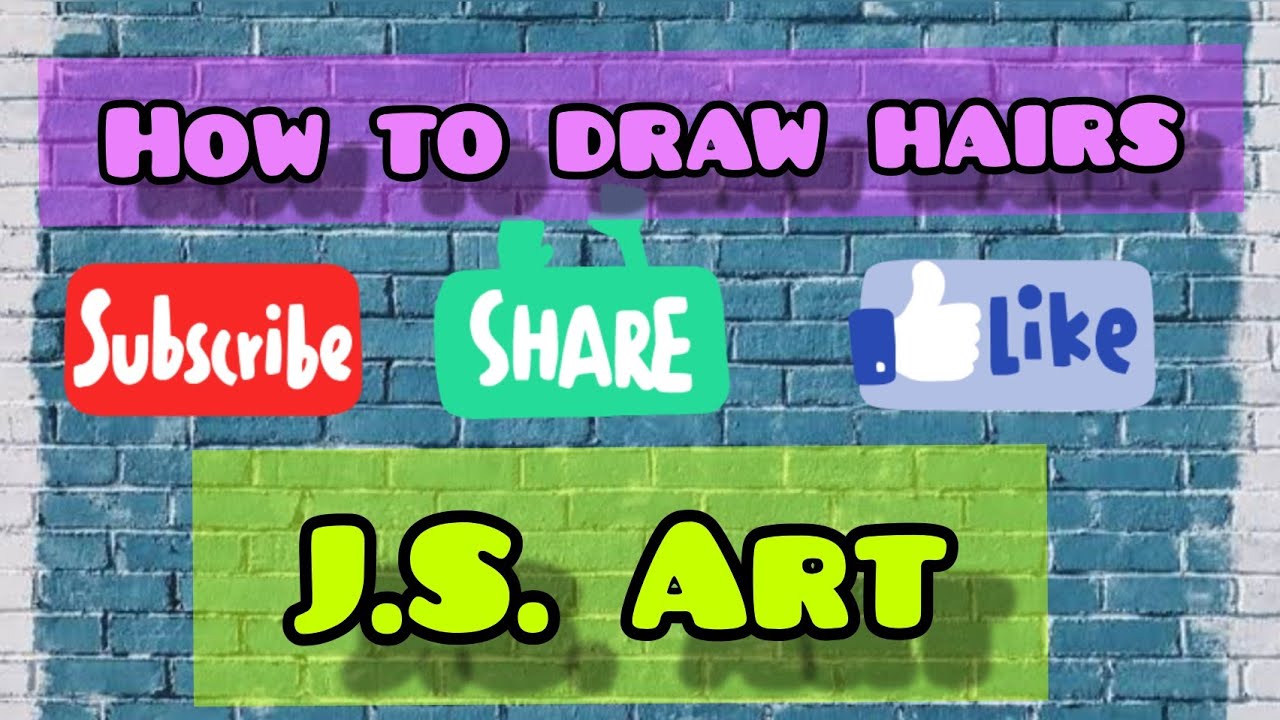 How to Draw Hair|| J.S.Art... - YouTube