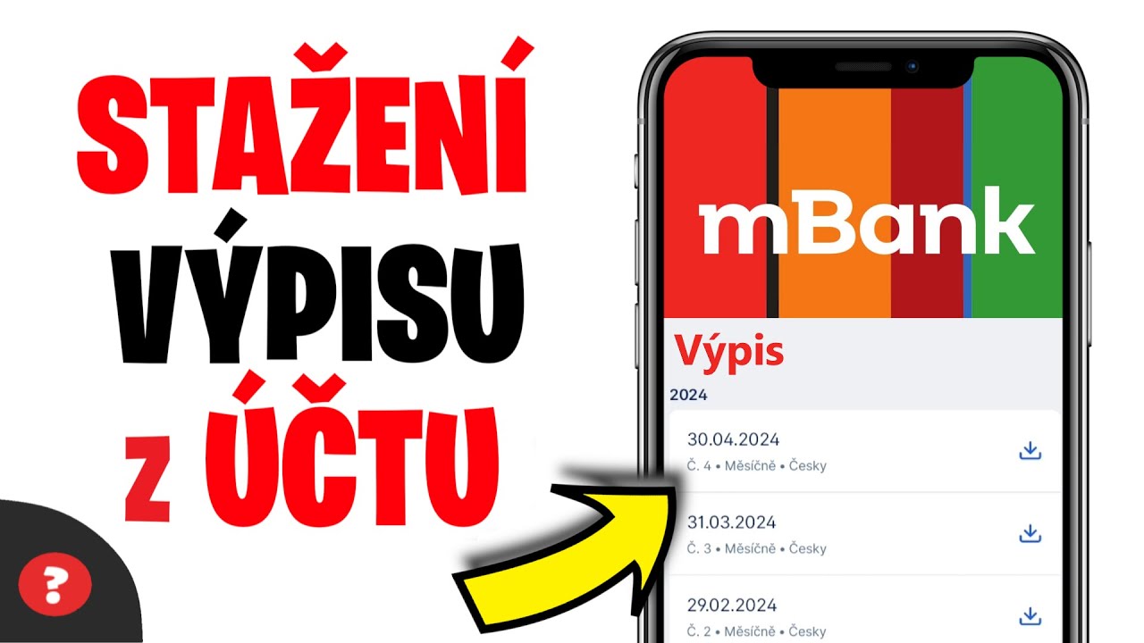 Jak najít výpis z účtu v Mbank | Návod | Mbank výpis z účtu - YouTube