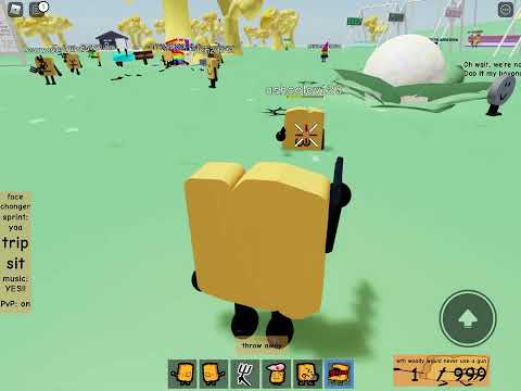 Carmen (Animal crossing) shoots Victoria Peterson with Cornbreads gun