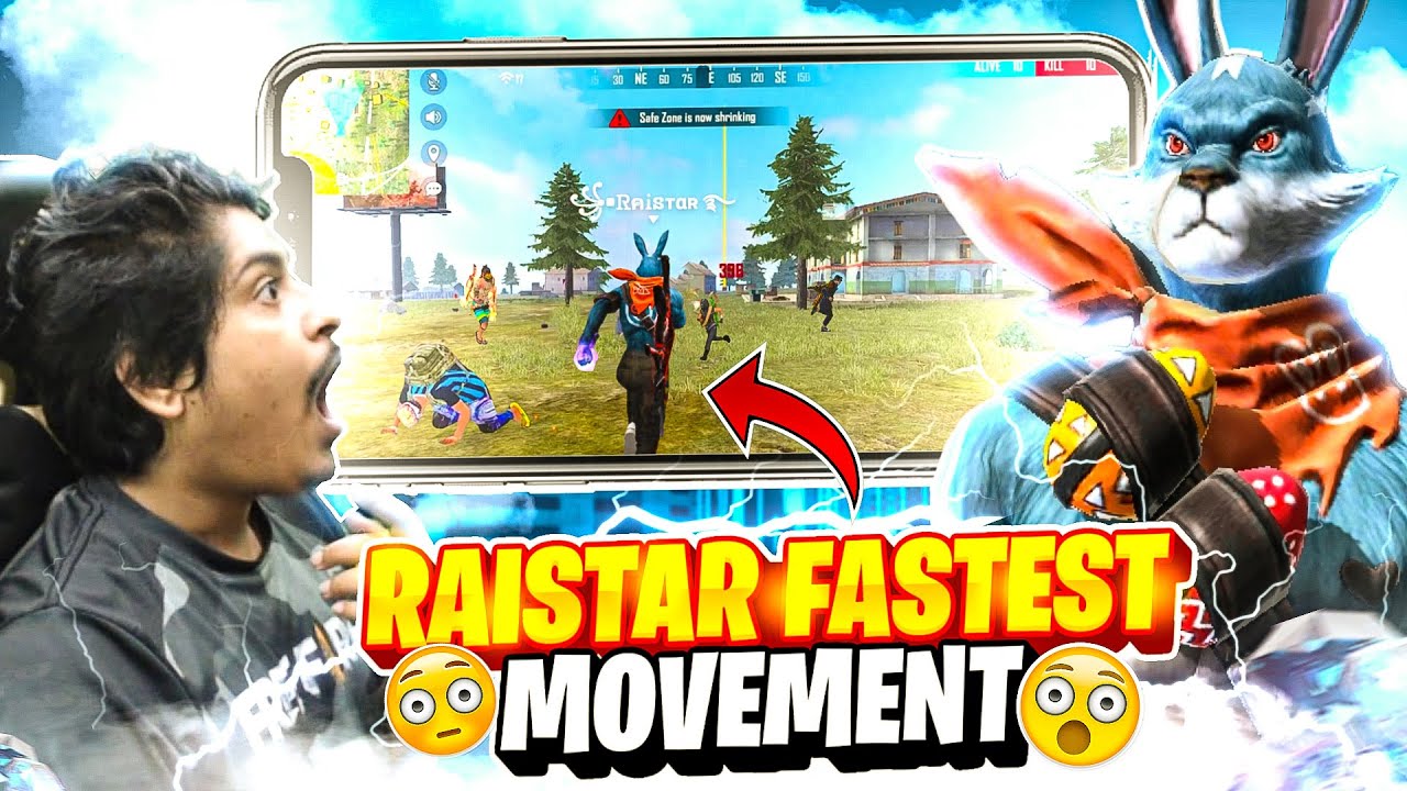 Raistar Fastest Movements on Mobile 2019 | Garena Free Fire - YouTube