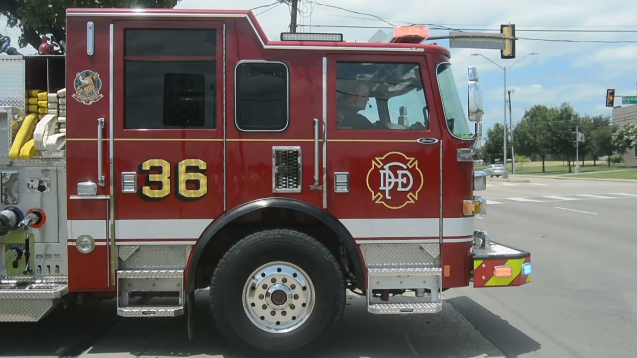 [Dallas Fire Rescue] (NEW) Engine 36 responding - YouTube