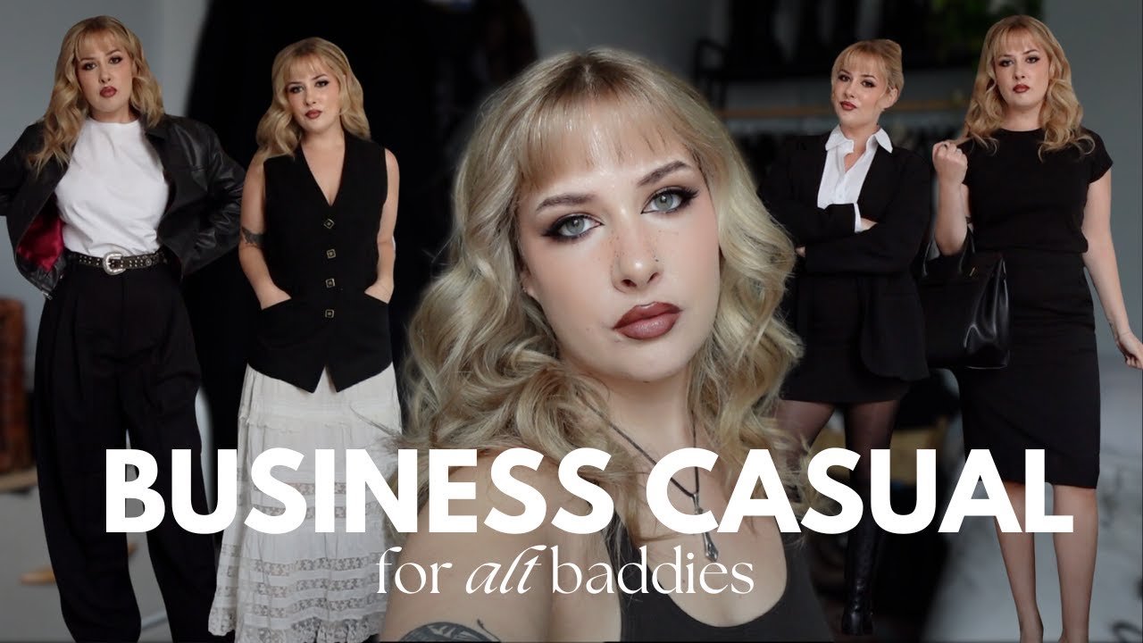 business casual for alt baddies - YouTube