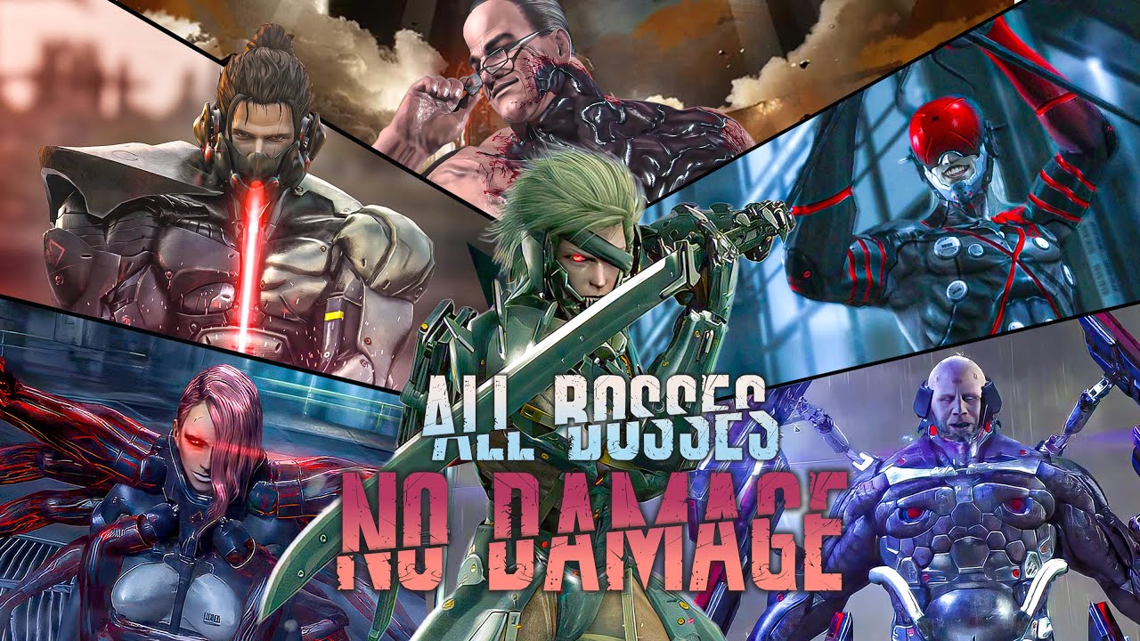 Metal Gear Rising Revengeance Difficulty ALL BOSSES【NO DAMAGE】4K60ᶠᵖˢ ...