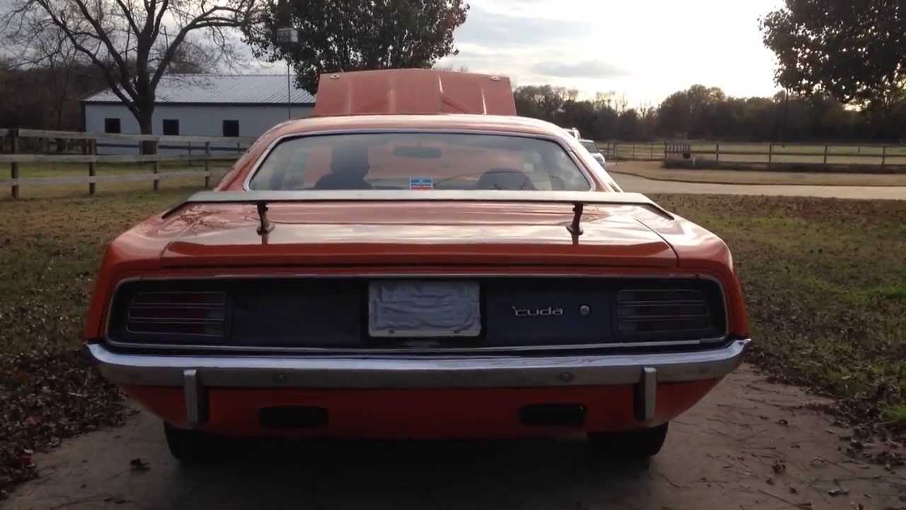 1970 Plymouth Cuda Exhaust - YouTube