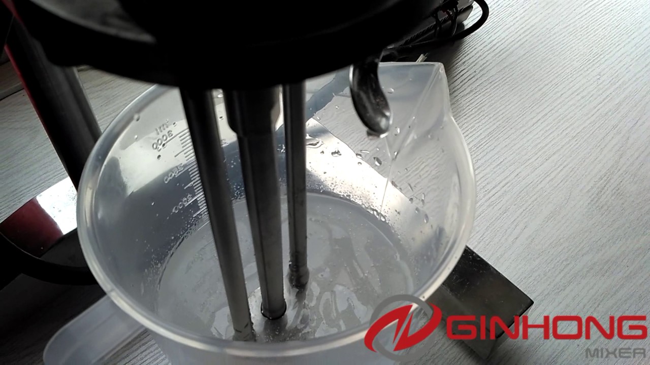 370 watts lab high shear mixer to mix carbopol and water to get gel ...