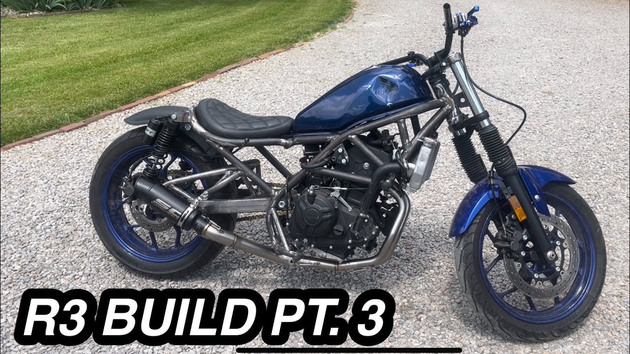 HOMEMADE MOTORCYCLE PT.3 Yamaha R3 build! - YouTube