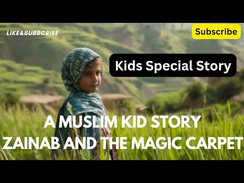 A Muslim kid story ! Zainab and the Magic Carpet ! story for kids ! Pre ...