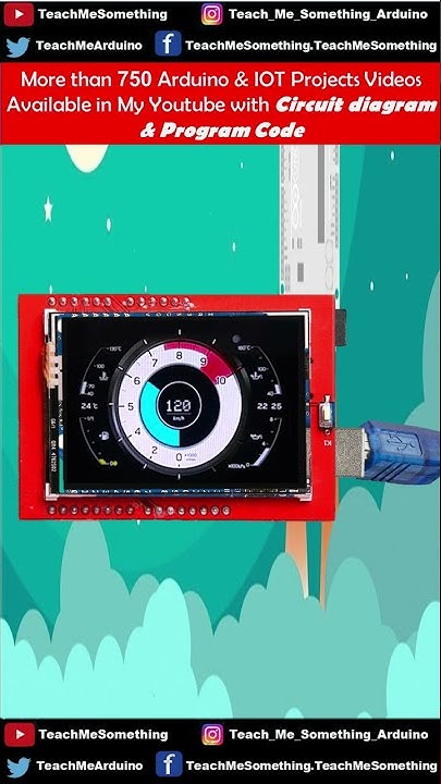 Arduino TFT LCD Speedo Meter - YouTube