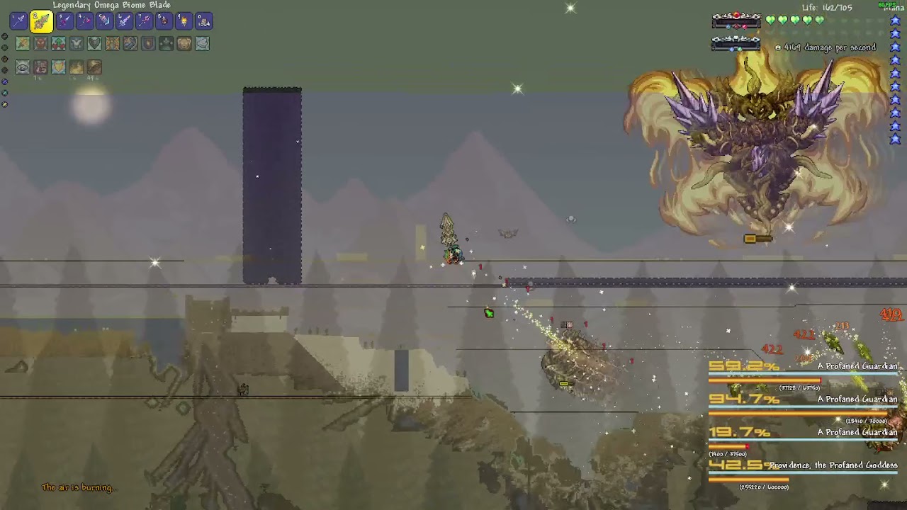 Terraria Calamity Mod: Providence, the Profaned Goddess (Death Mode ...