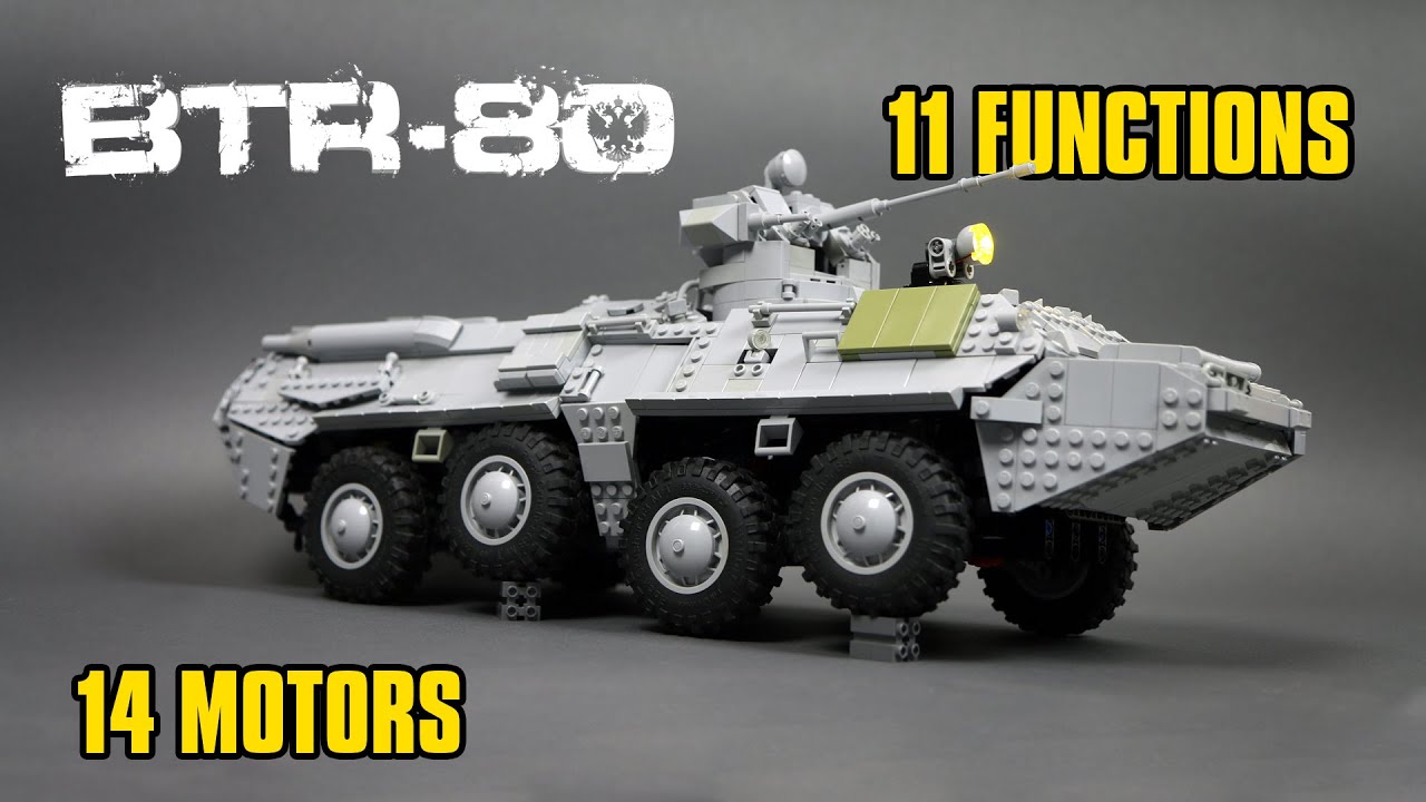 LEGO RC 8x8 BTR-80 APC - YouTube