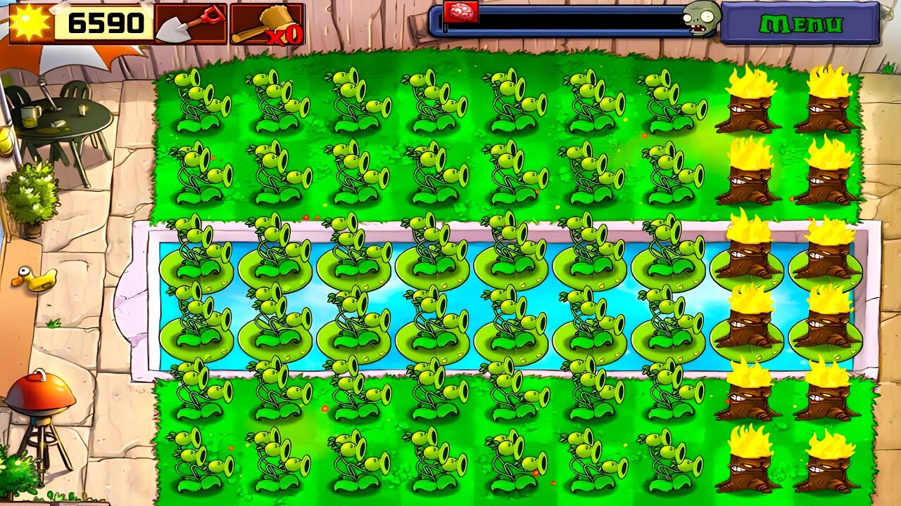 PVZ MOD *BEST and STRONGEST THREEPEATER AND TOUCHWOOD COMBO VS ALL ...