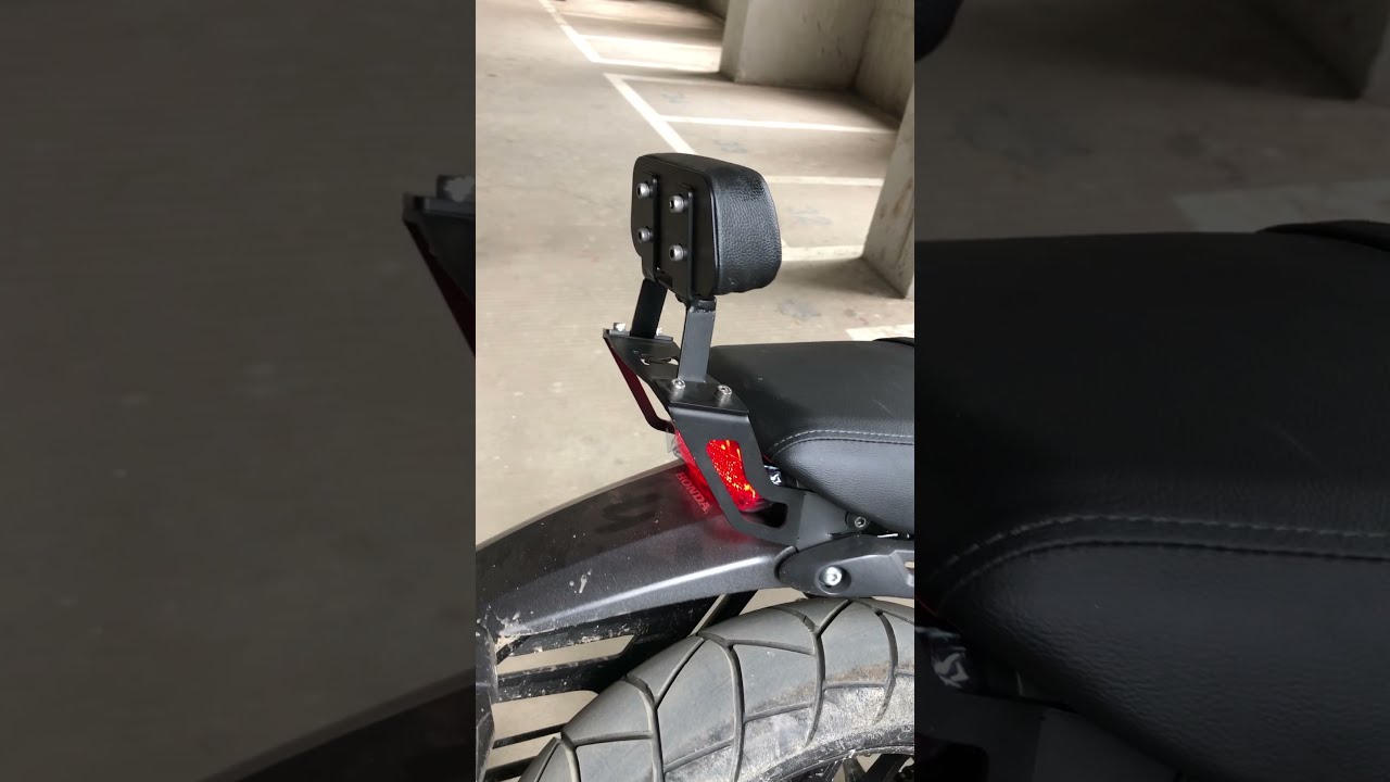 HONDA CB350 RS GRAB RAIL+ BACK REST - YouTube