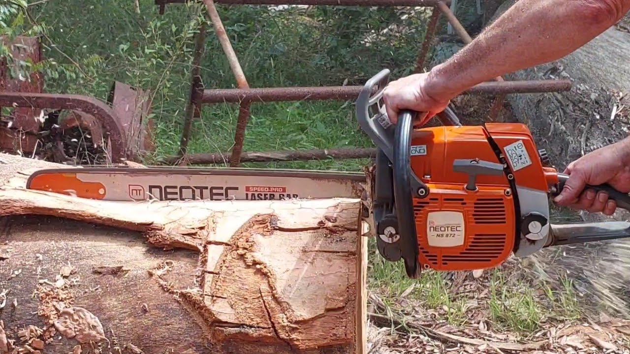 Neo-tec NS872 chainsaw ported,,having fun neo-tec madness 😠 😜 clone ...