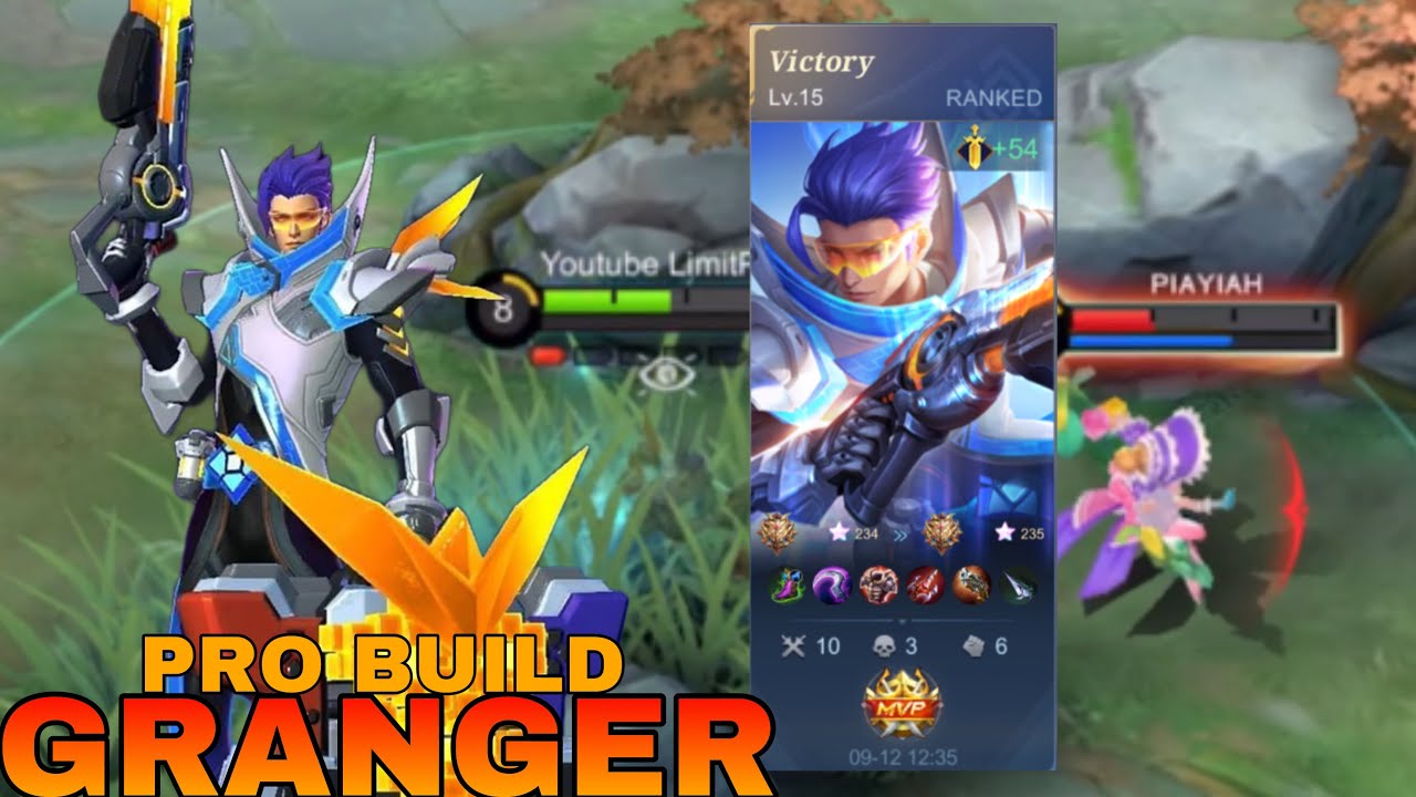GRANGER PRO PLAYER BUILD & EMBLEM FIRST ITEM HUNTER STRIKE + BRUTE ...