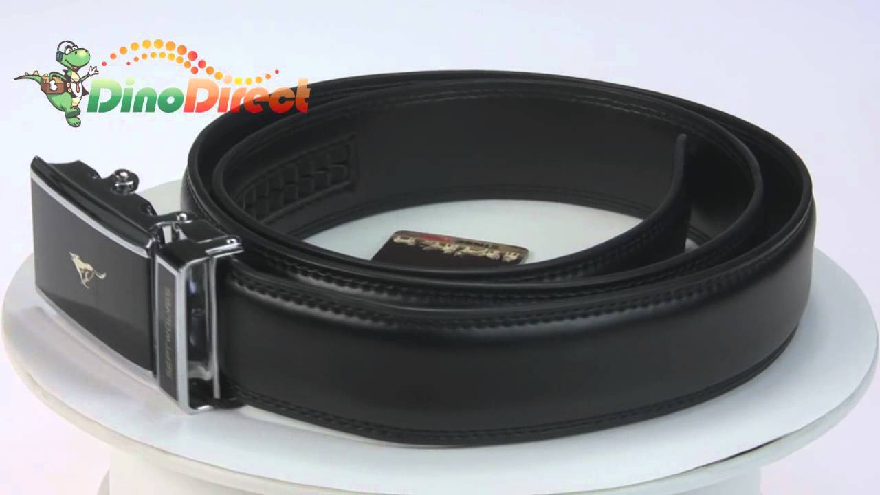 SEPTWOLVES Men Cow Leather Plaque Buckle Belt from Dinodirect.com - YouTube