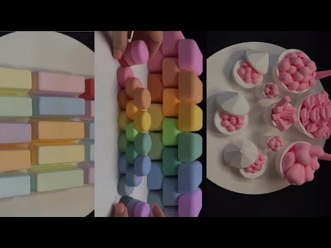 Chalk ASMR🖤 | colored chalk cracking - YouTube