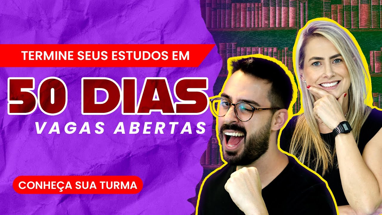 TERMINE SEUS ESTUDOS EM 50 DIAS - YouTube