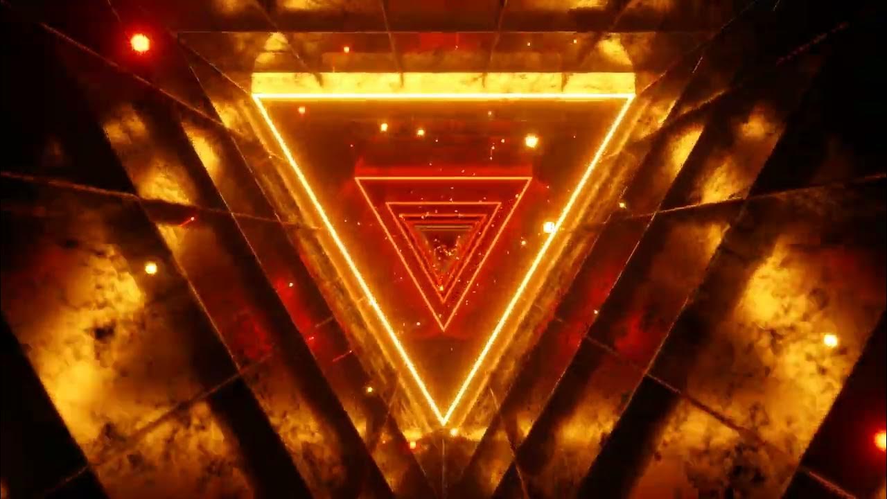 4K Seamless Loop Motion Graphics Of Flying Into Triangle | Animated ...