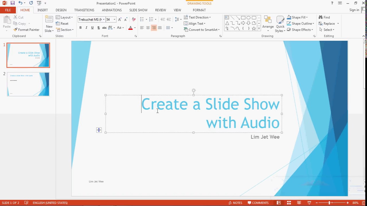 Create A PowerPoint Slide Show With Audio YouTube Create A PowerPoint Slide Show With Audio YouTube