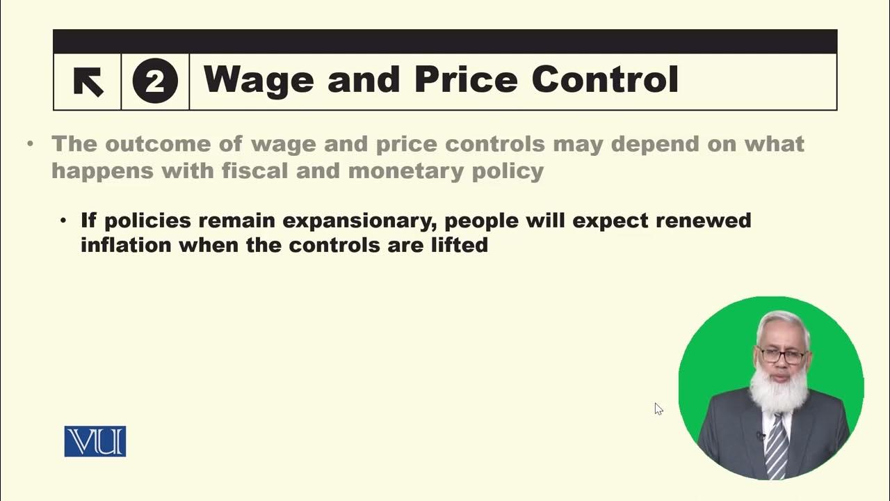 Wage and Price Controls | Macroeconomic Analysis | ECO616_Topic160 ...