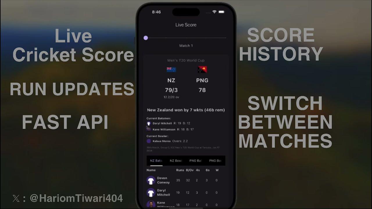 Live Cricket Score App | Made with Flutter - YouTube