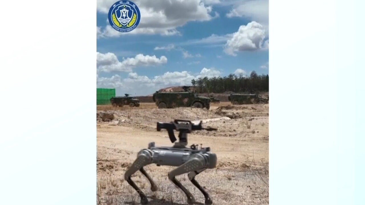 New robot dogs showcase military skills - YouTube