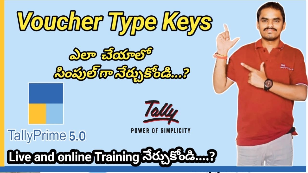 Navigating Voucher Type Keys in Tally Prime 5.1 - YouTube