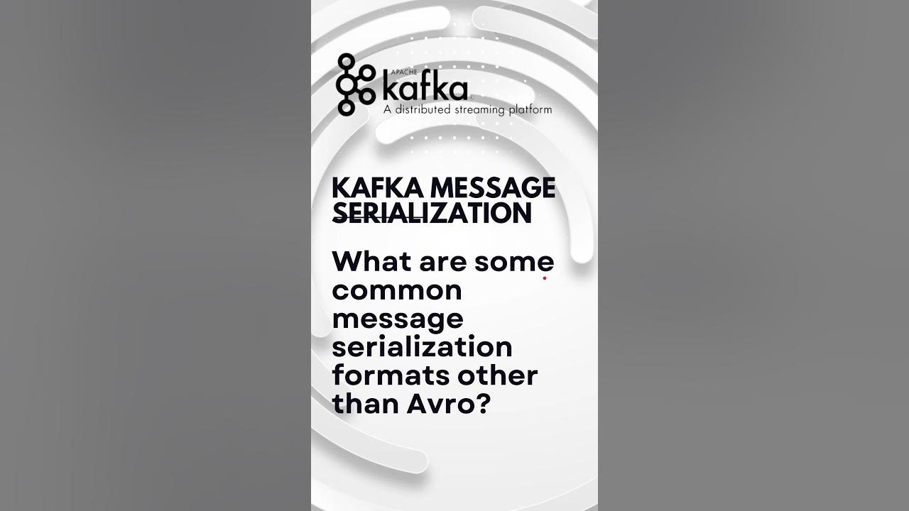 Kafka Message Serialization Formats 🌈🚀 #shorts #dataengineering #kafka - YouTube