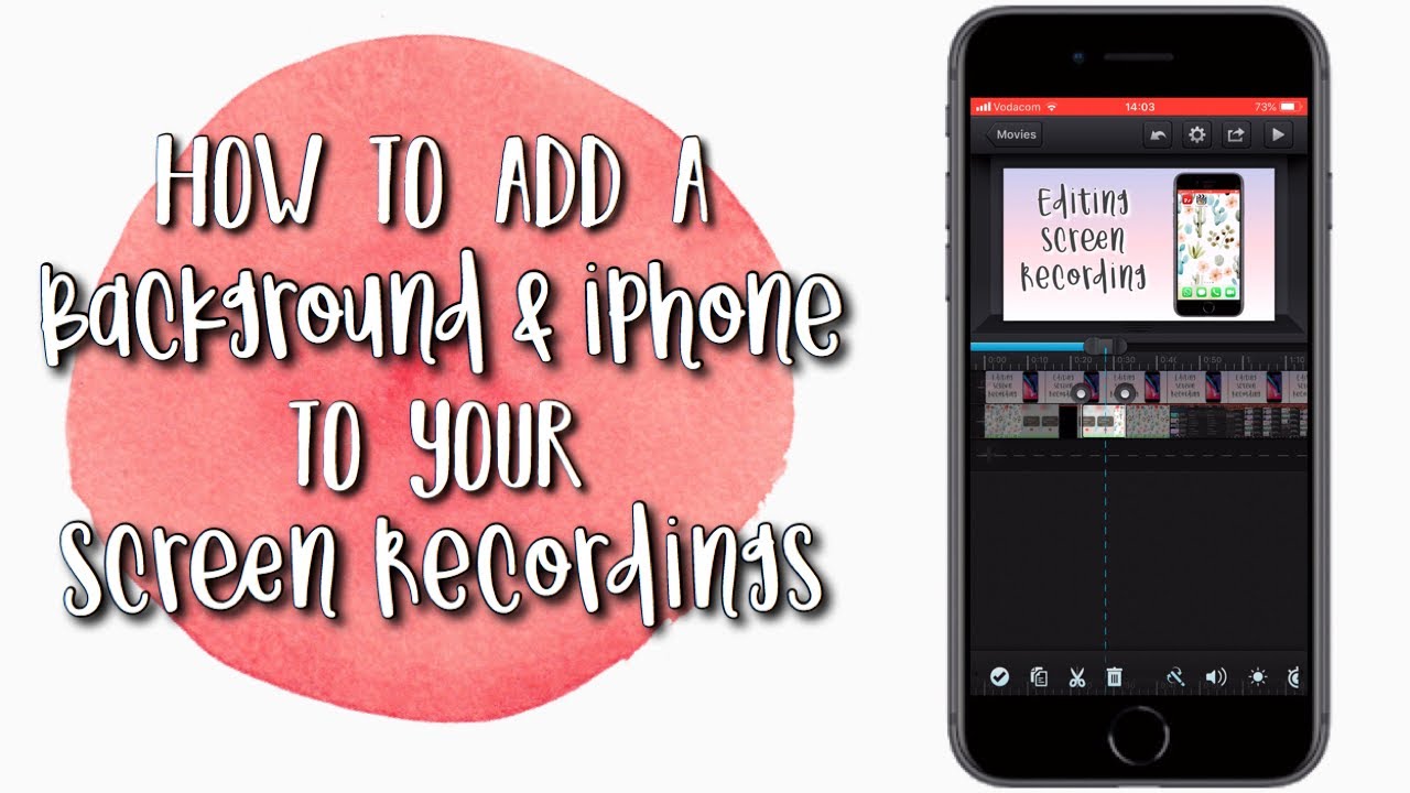 How to add a Background to your Screen Recording - YouTube