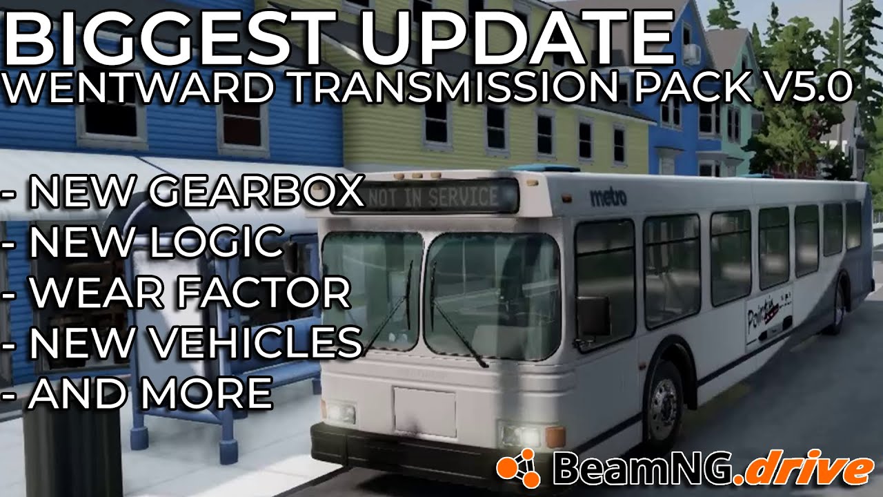 BIGGEST UPDATE! Wentward Transmission Pack V5.0 Update! - BeamNG.drive ...