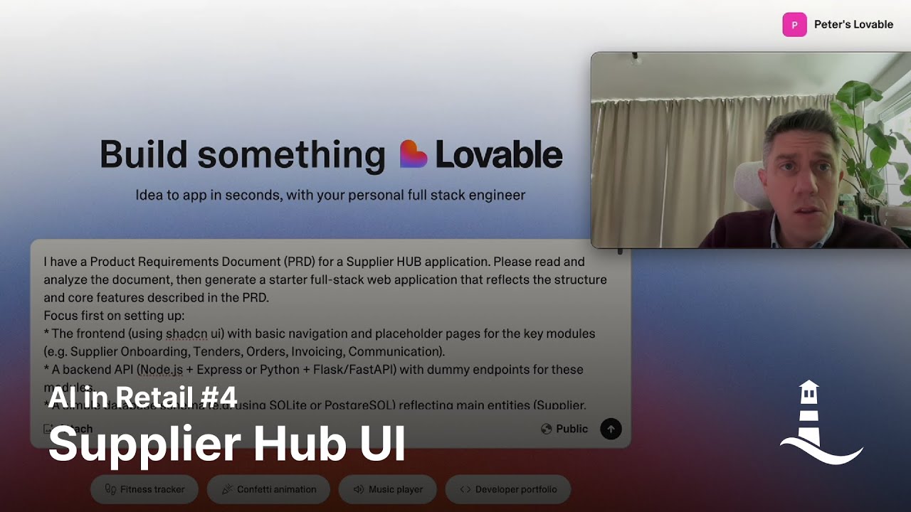 AI in Retail: Creating a Supplier Hub UI - YouTube