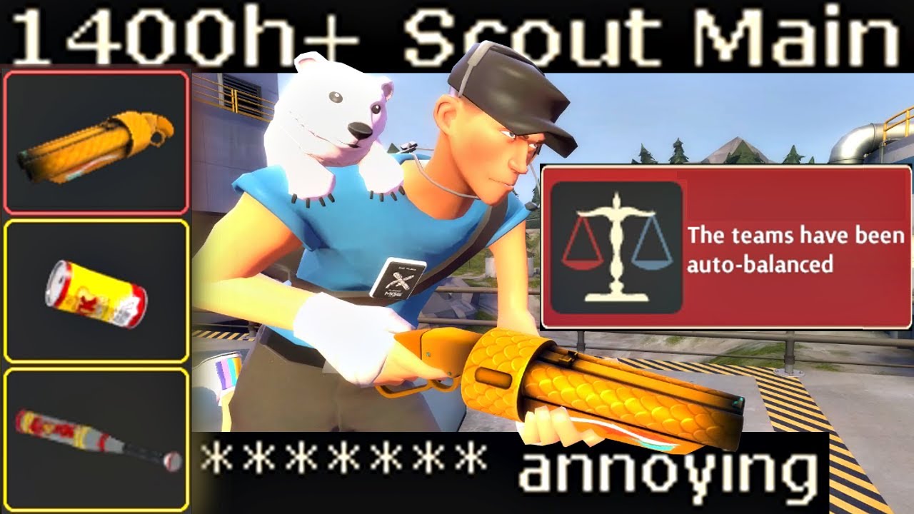 The Cursed Scout🔸1400+ Hours Experience (TF2 Gameplay) - YouTube