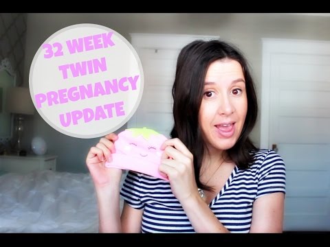 32 WEEK TWIN PREGNANCY UPDATE | BED REST, COMING HOME OUTFITS, BRAXTON ...