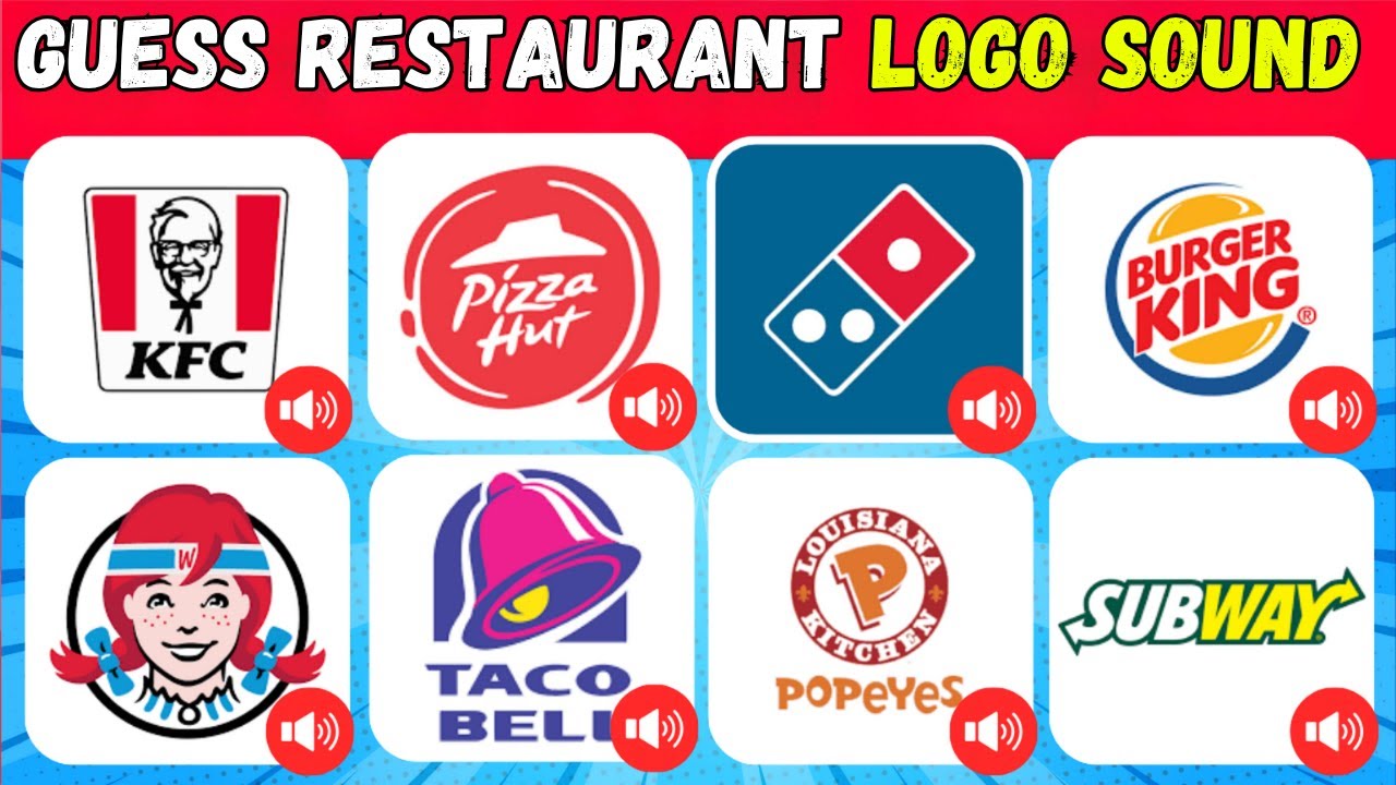 Guess The Restaurant Logo Sound #2 🍔🎧 | Subway, Burger King, Domino’s ...