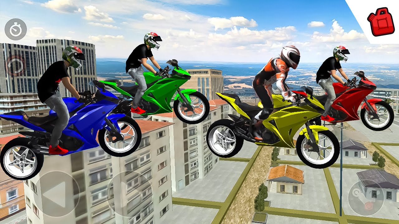 Very High Jump on Motorbike Best Stunts | Xtreme Motorbikes | Android ...