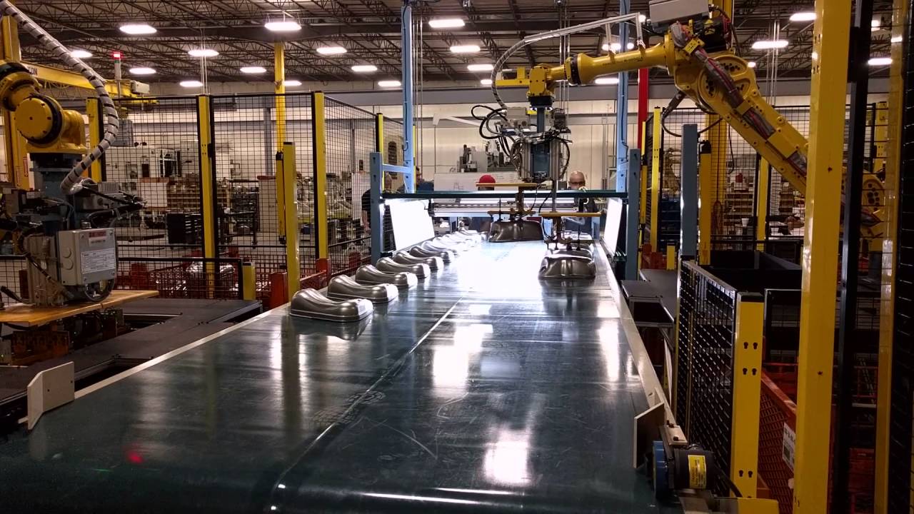 FANUC iRVision, Line Tracking, Vision Inspection, Palletizing - YouTube