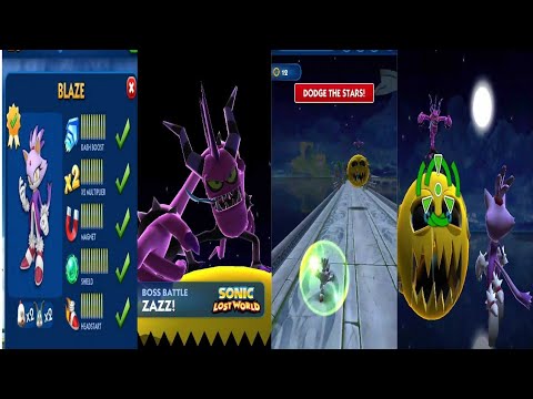 SONIC DASH - BLAZE ZAZZ BOSS BATTLE FIGHT PART 3 - YouTube