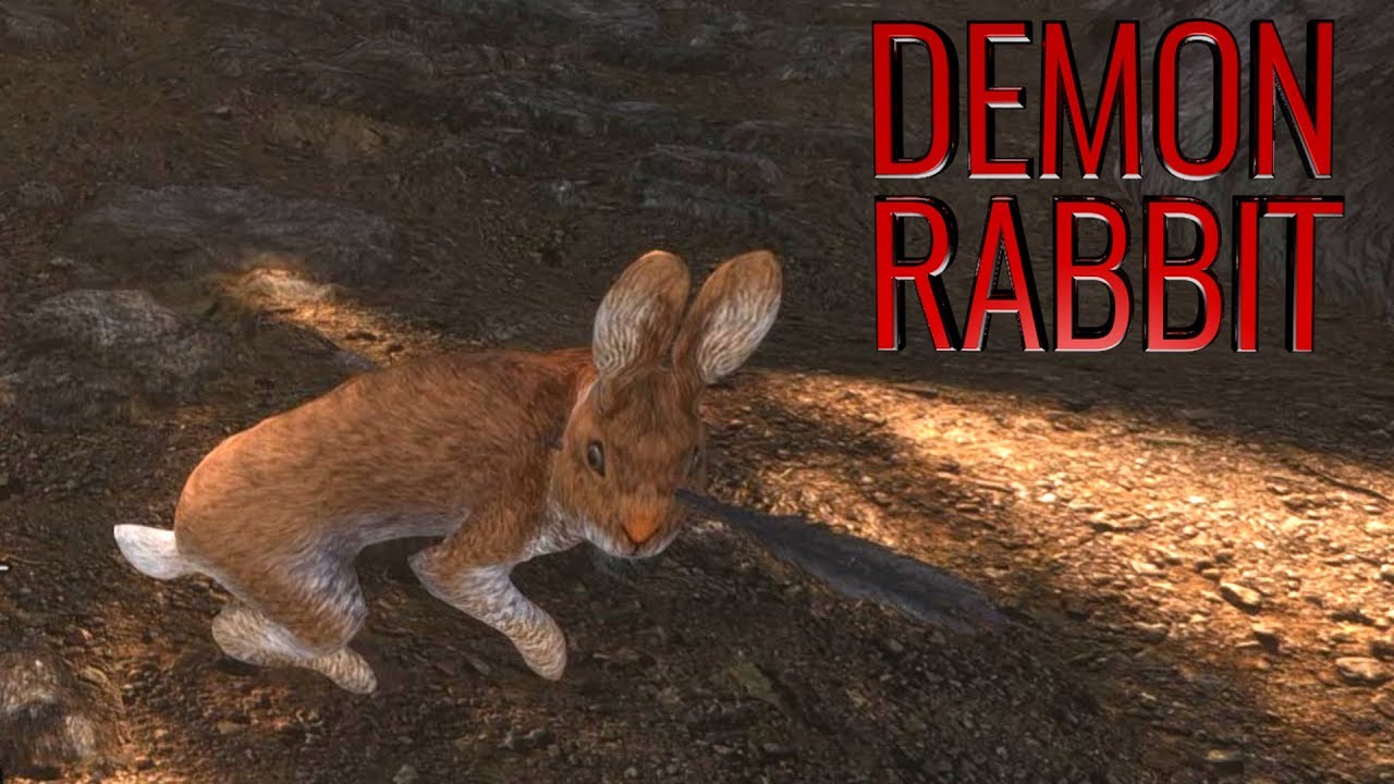 SKYRIM DEMON RABBIT - YouTube