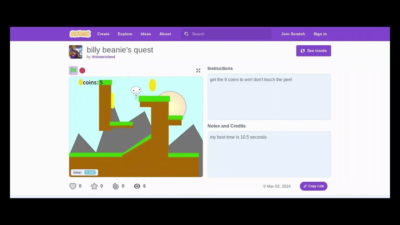 Billy Beanie's Quest in 10.069! old wr - YouTube