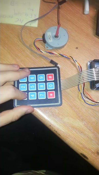 arduino uln2003 stepper motor keypad - YouTube