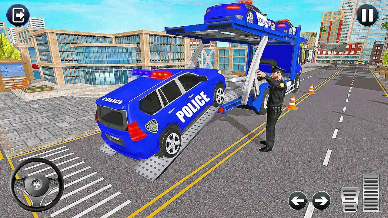 Police Cars Transport Truck Cop Driver Simulator Android Gameplay