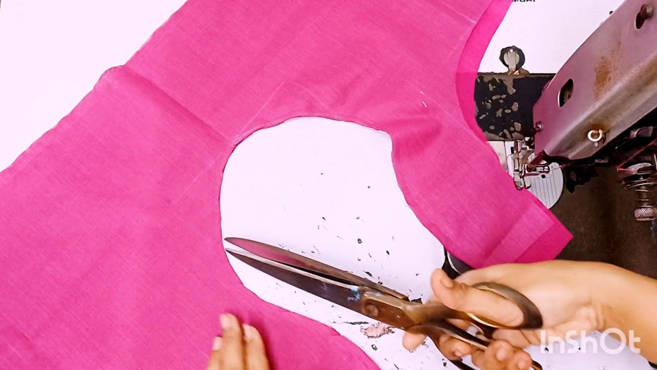 Matka gala back neck blouse cutting and stitching easy method for ...