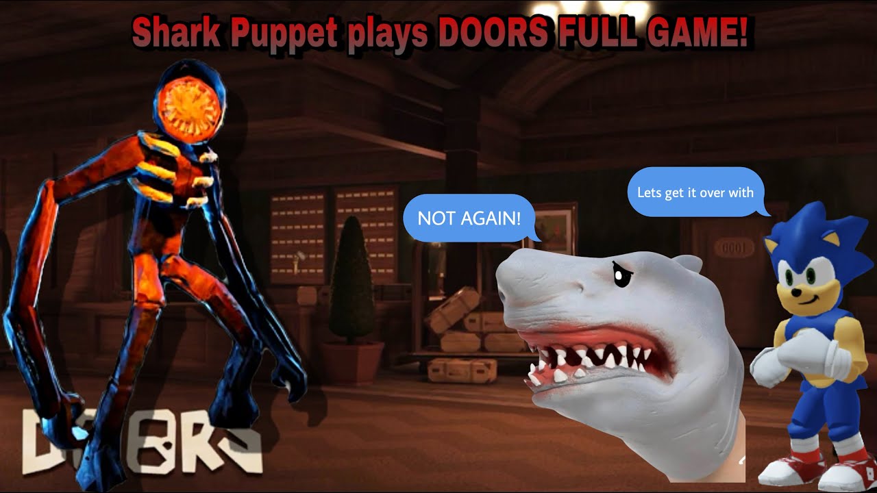 SHARK PUPPET PLAYS: DOORS FULL GAME!!! - YouTube