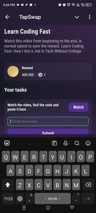 Learn Coding Fast | Tapswap Code | Learn Coding Fast: How I Got a Job in Tech Without College ...