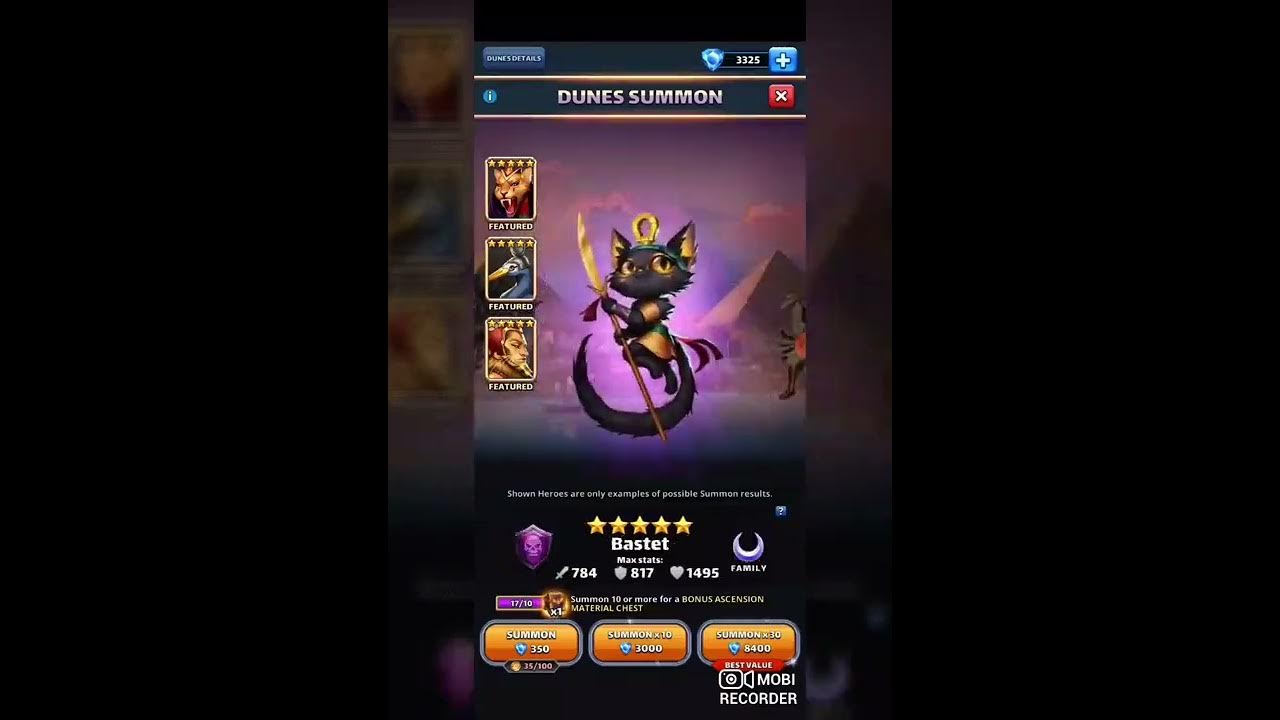 Empires and Puzzles Season 5 Dune Summons, with a twist - YouTube